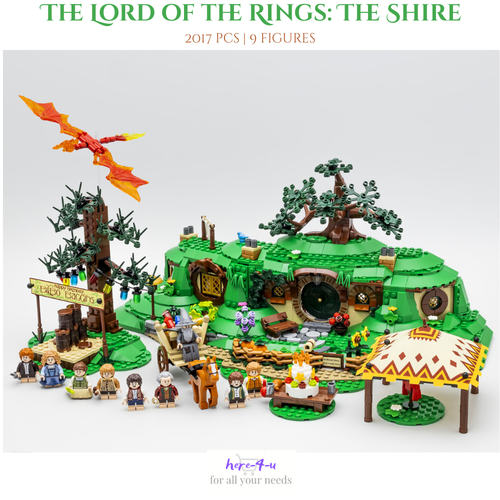 Build Blocks - LOTR: The Shire | 2017pcs + 9 Figures (10354) ABS ...