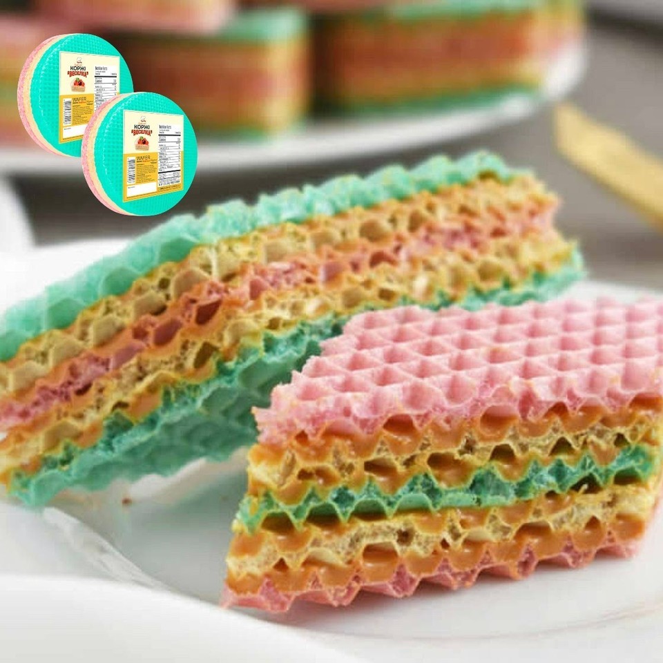 3 Pack Wafer Sheets Pack of 8 Round Tort Wafers Delikat Veselka 3.2oz ...
