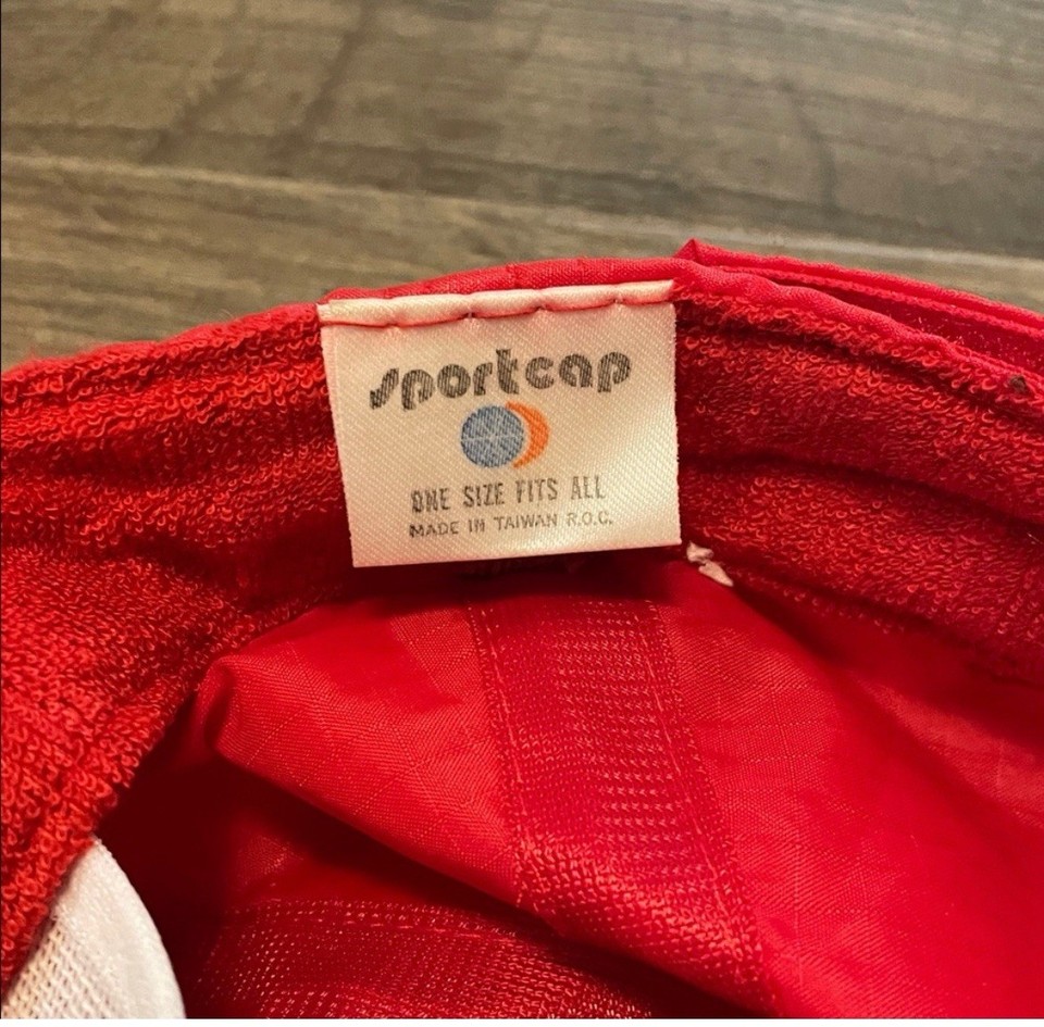 Vintage Sea World Hat Cap Mens Strapback Red Embroidered Logo 80s Texas ...