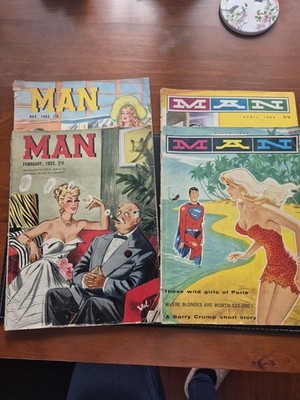 Man Magazines Bundle February 1952 October 1953 March 1965 April 1965 ...