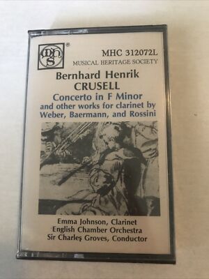 BERHAND HENRIK CRUSELL Concerto In F Minor MHS Clarinet Cassette NEW ...