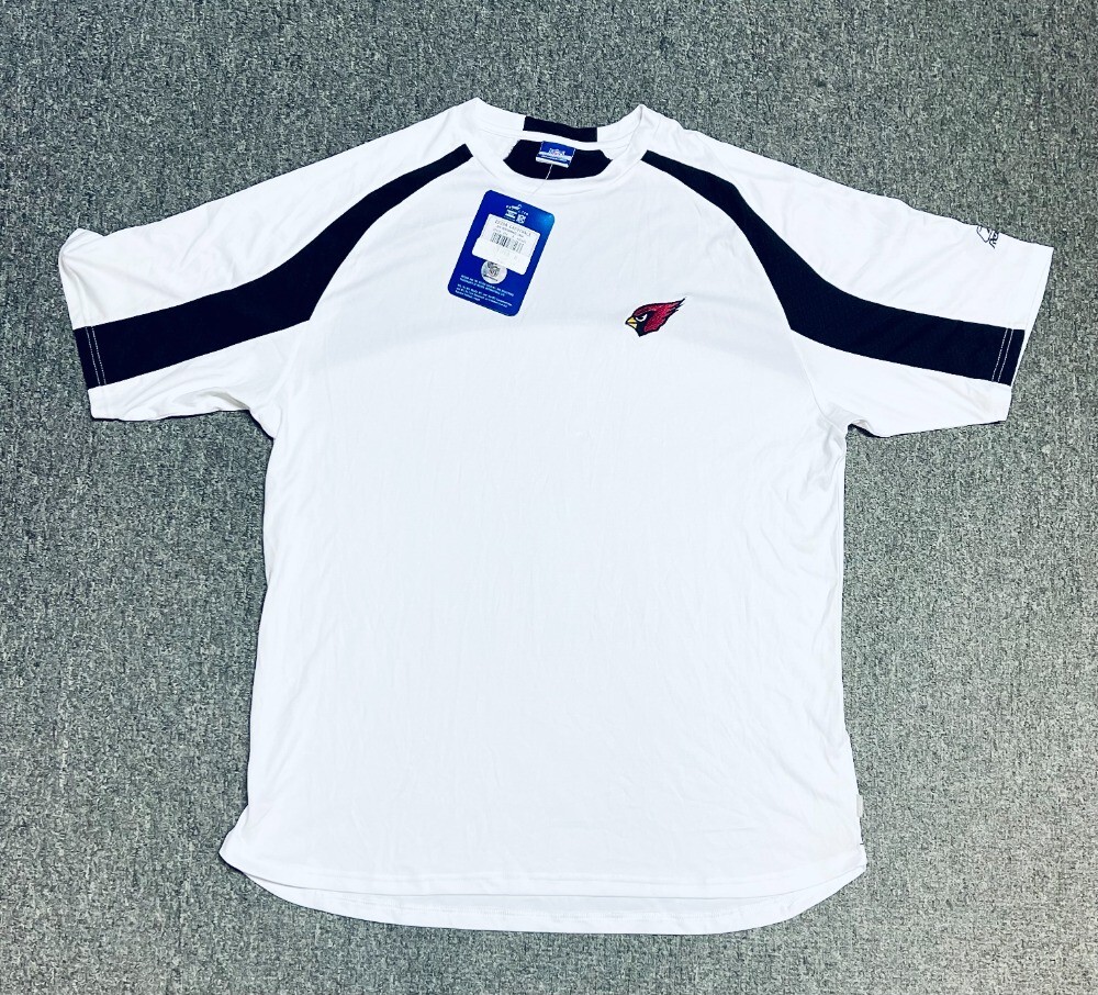NFL Reebok Arizona Cardinals S/S Performance Crew White and Black ...