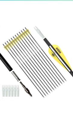 Musen Archery 30/28 Inch Carbon Practice Targeting Arrows | eBay