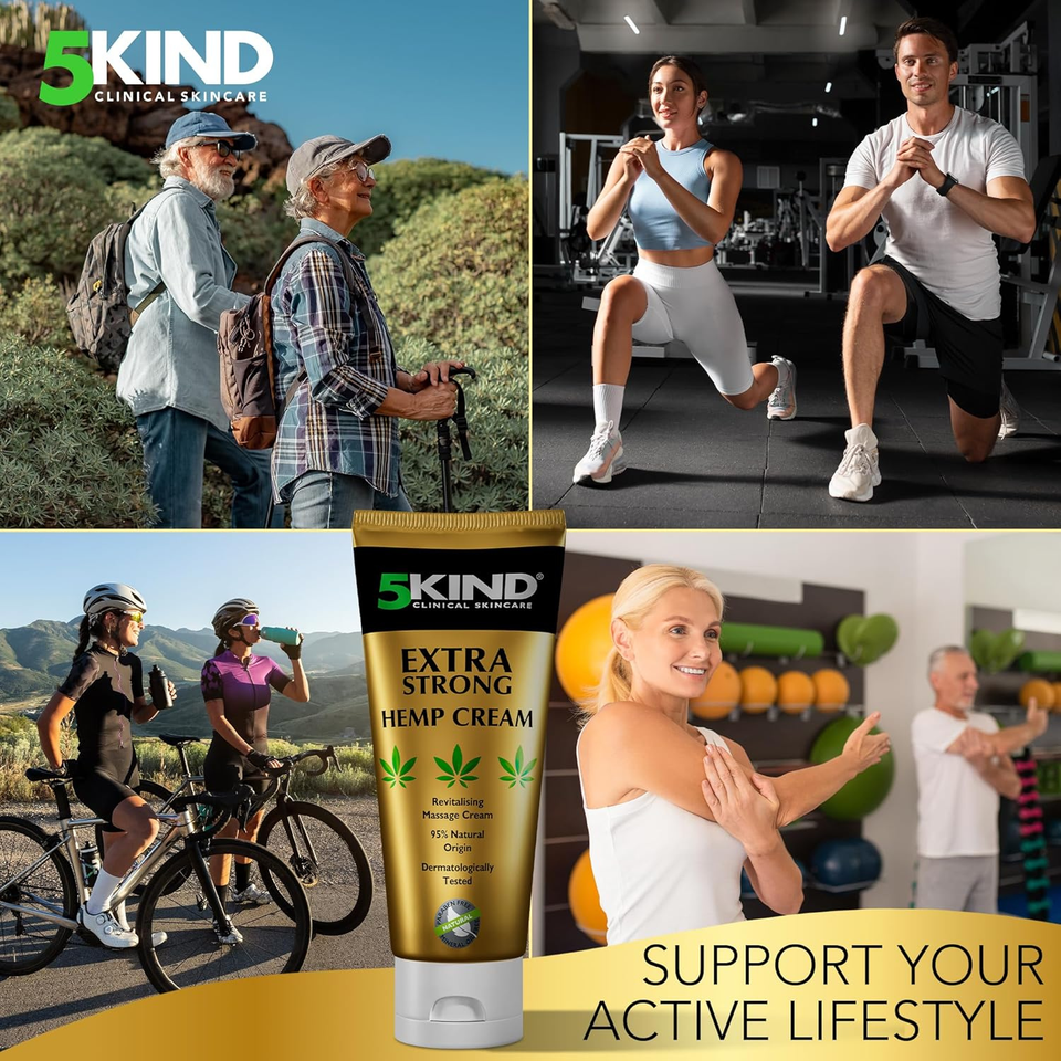 5Kind Extra Strong Hemp Cream 300Ml - High Strength Hemp Oil Formula ...