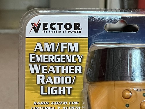 New Vector VEC173 Storm Tracker AM FM Emergency NOAA Weather Radio ...