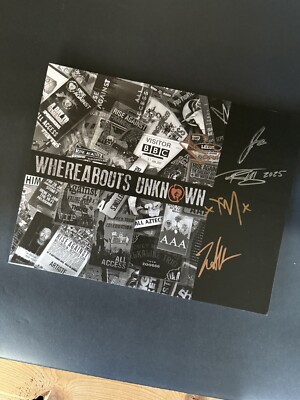 Rise Against Autographed "Whereabouts Unknown" promo card. | eBay