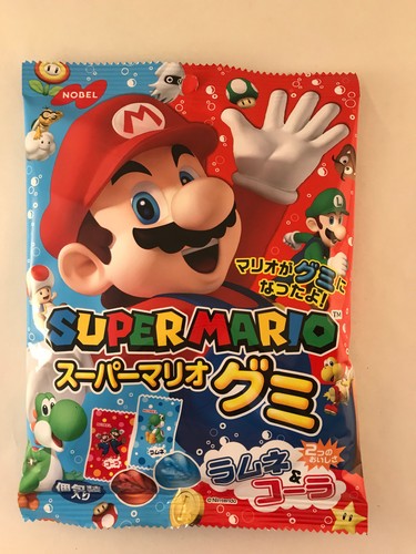 1 x Super Mario Cola & Ramune Candy Gummies - Japanese Nobel Gummy ...