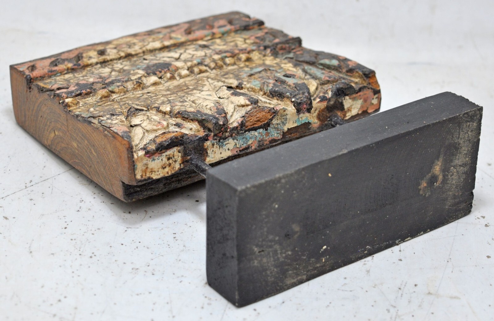 Antique Wooden Floral Carving Panel Plaque Original Hand Carved ...