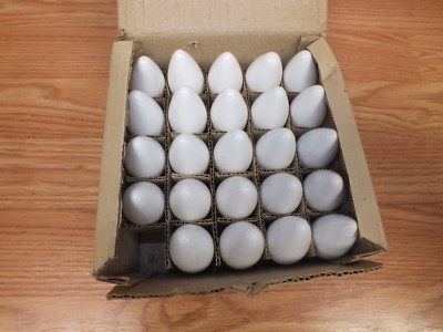 Genuine RU (UL C-9/25) 120V White/ Gold Rim Bulbs Medium Sized Only (24 ...