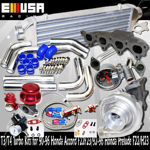 T3/T4 Turbo Kits for 90-96 Accord F22F23/92-96 Prelude F22/H23 Even ...