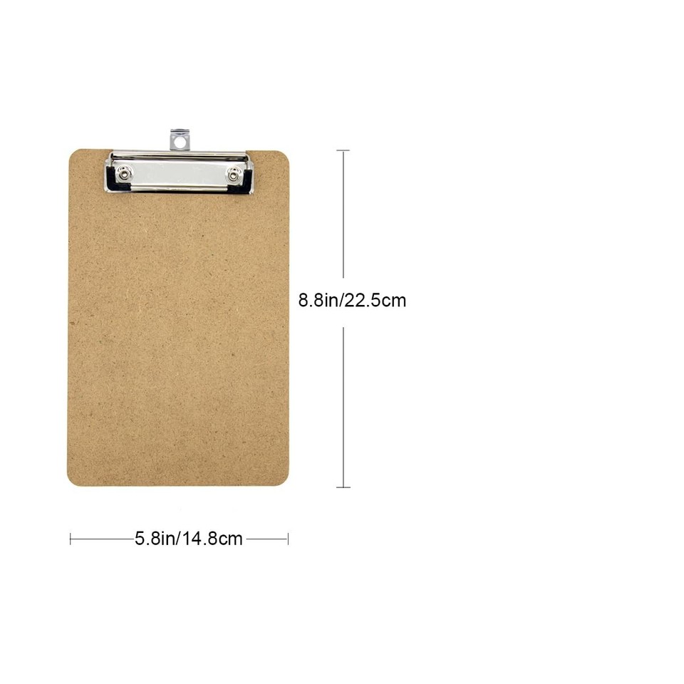 Wood Clipboard 8.74x5.82in Memo Size A5 Clipboards Wooden Heavy Duty ...