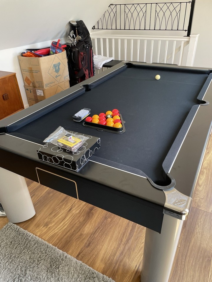 Fusion Slate Pool Table 7ft X 4ft with Hard Cover And Table Tennis ...