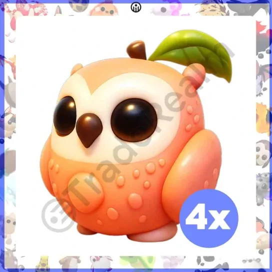 Adopt me FRUIT PETS OWL FOX PINEAPPLE/PEACH/CLEMENTINE/APPLE DRAGON ...