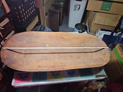 old hand made Wooden Dough Bowl 24x 11" | eBay