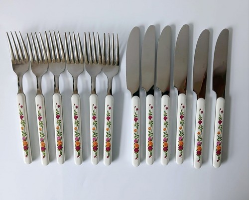Royal Albert Old Country Roses Cutlery Small Knives and Forks Viners x ...