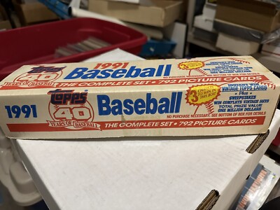 Topps 1991 Baseball The Complete Set 40 Years of Baseball: Factory ...