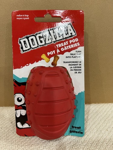 Dogzilla Rubber Treat Dispensing Dog Toys Medium Red | eBay