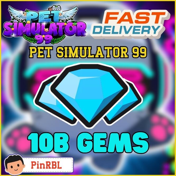 Pet Simulator 99💎100M - 20B Gems / Diamonds 💎 Pet Sim 99 - PS99 |Fast ...