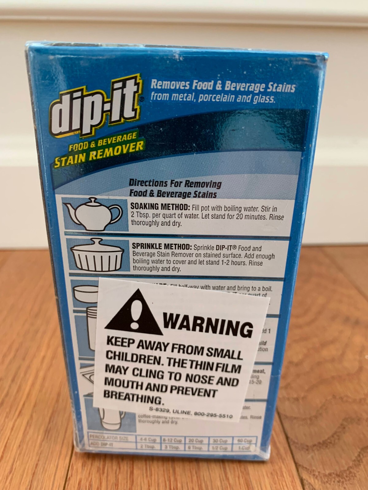 DIP-IT Food Beverage Stain Remover 5oz Powder Cleaner NEW SEALED ...