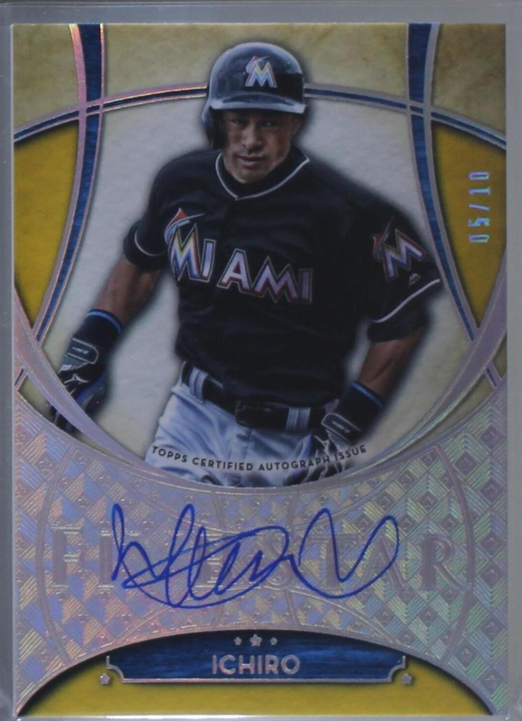 2017 Topps Five Star - Ichiro Suzuki #FSA-I Gold /10 (AU) for sale ...
