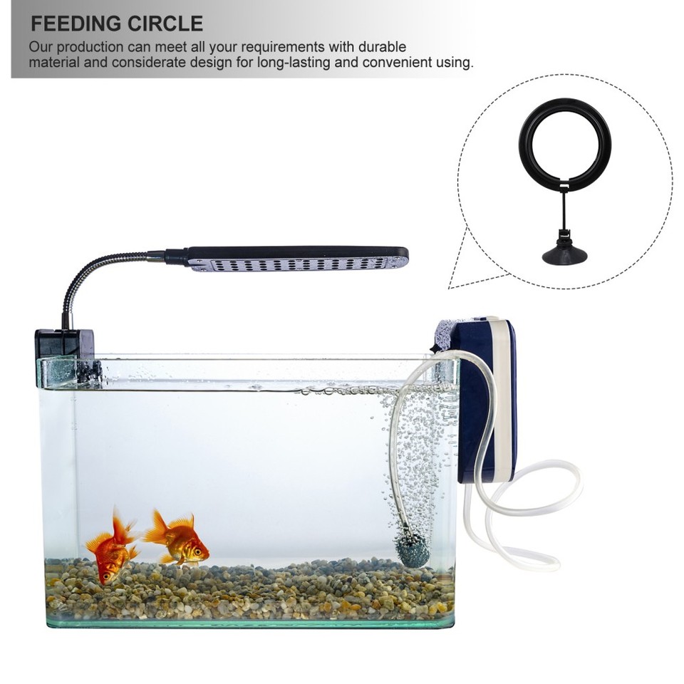 1Pc Suction Cup Fish Food Feeding Ring Floating Round Feeding | eBay