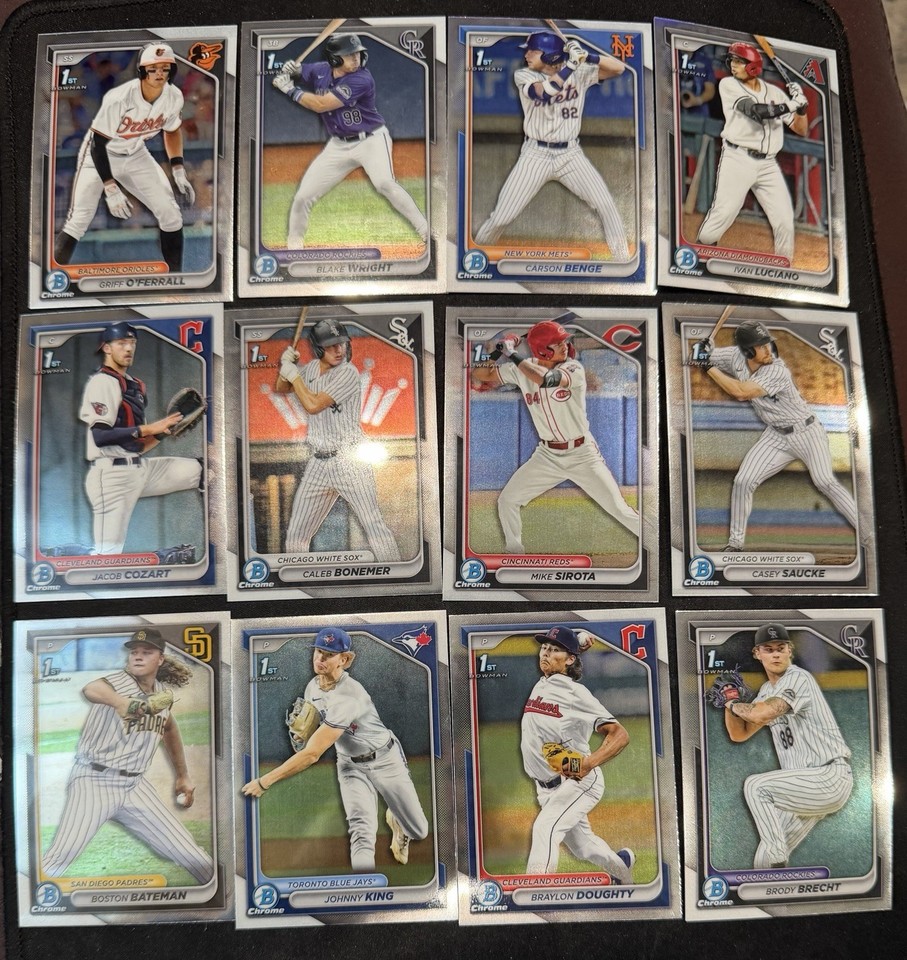 2024 Bowman Draft - 1st Bowman Only BD Paper & BDC Chrome Set Builder ...