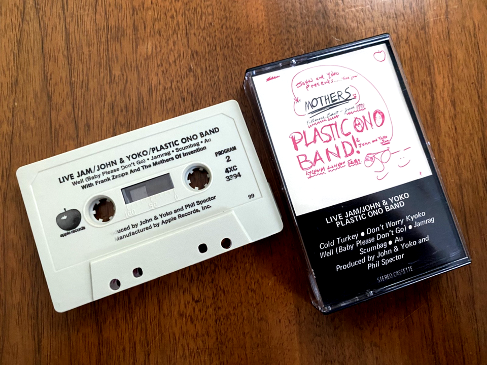 JOHN LENNON FRANK ZAPPA LIVE JAM Cassette Tape 1972 Rock Avantgarde ...