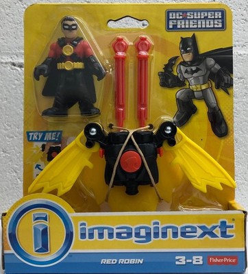 Imaginext DC Super Friends Red Robin With Winged Backpack. Fires ...
