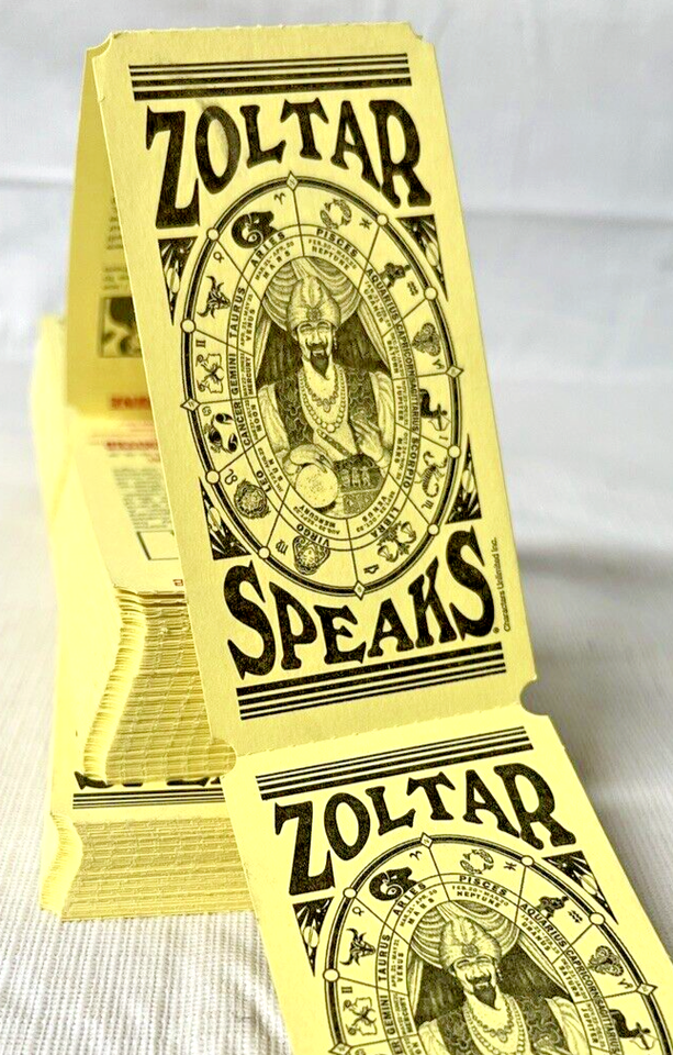 ZOLTAR Speaks FORTUNE Telling Teller Card Characters Unlimited Fortune ...