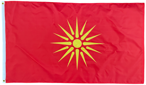 60x90cm MACEDONIA Flag Virginia Sun Macedonian Flag Heavy Duty Outdoor ...