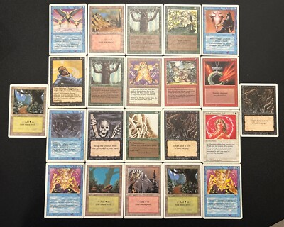 Magic The Gathering 3rd Edition Revised Card Lot MTG - 22 Cards (L141 ...