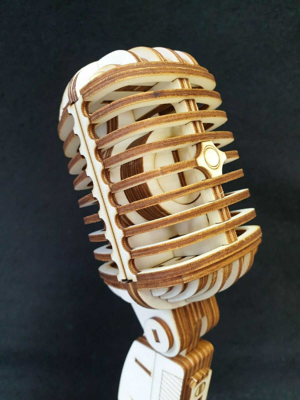 Laser Cut Wooden Shure 55S Microphone 3D Model/Puzzle Kit | eBay