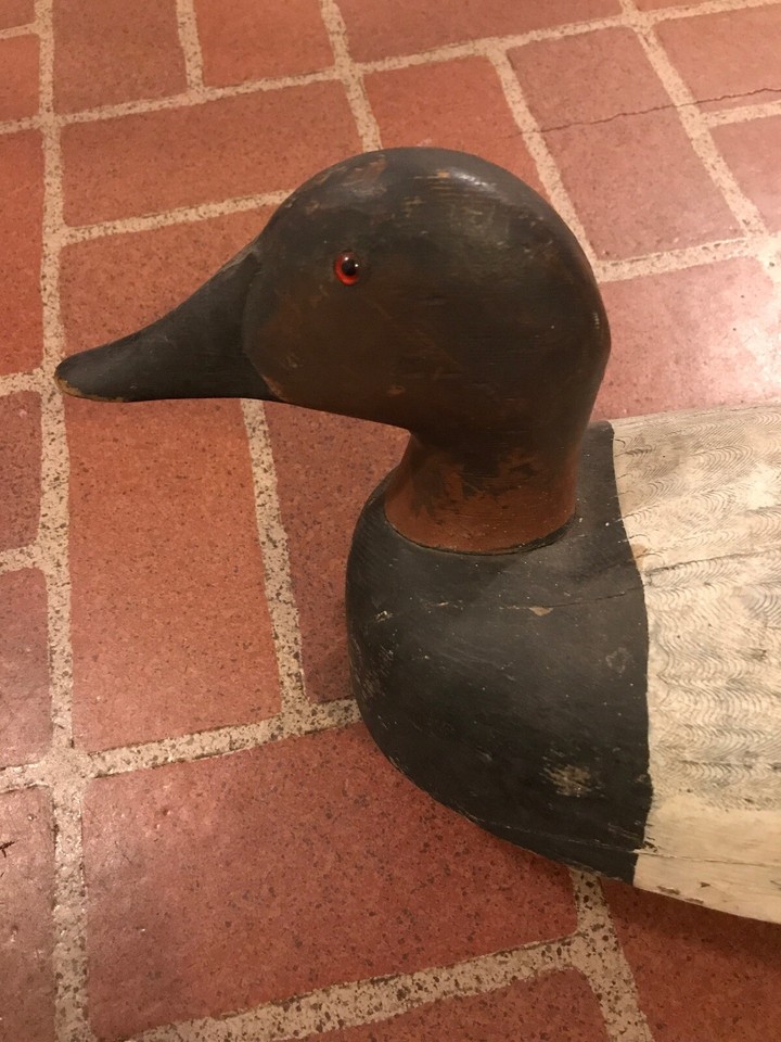 1940 Chuck Smith St. Clair River Drake Duck Decoy Original Paint ...