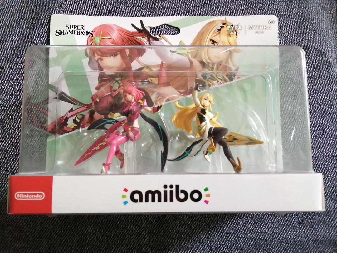 amiibo Pyra Mythra Double Set Super Smash Bros. Homura Hikari Figure ...