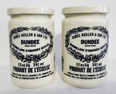 James Keiller and Sons Ltd. DUNDEE Marmalade Jam Jars Vintage Milk ...