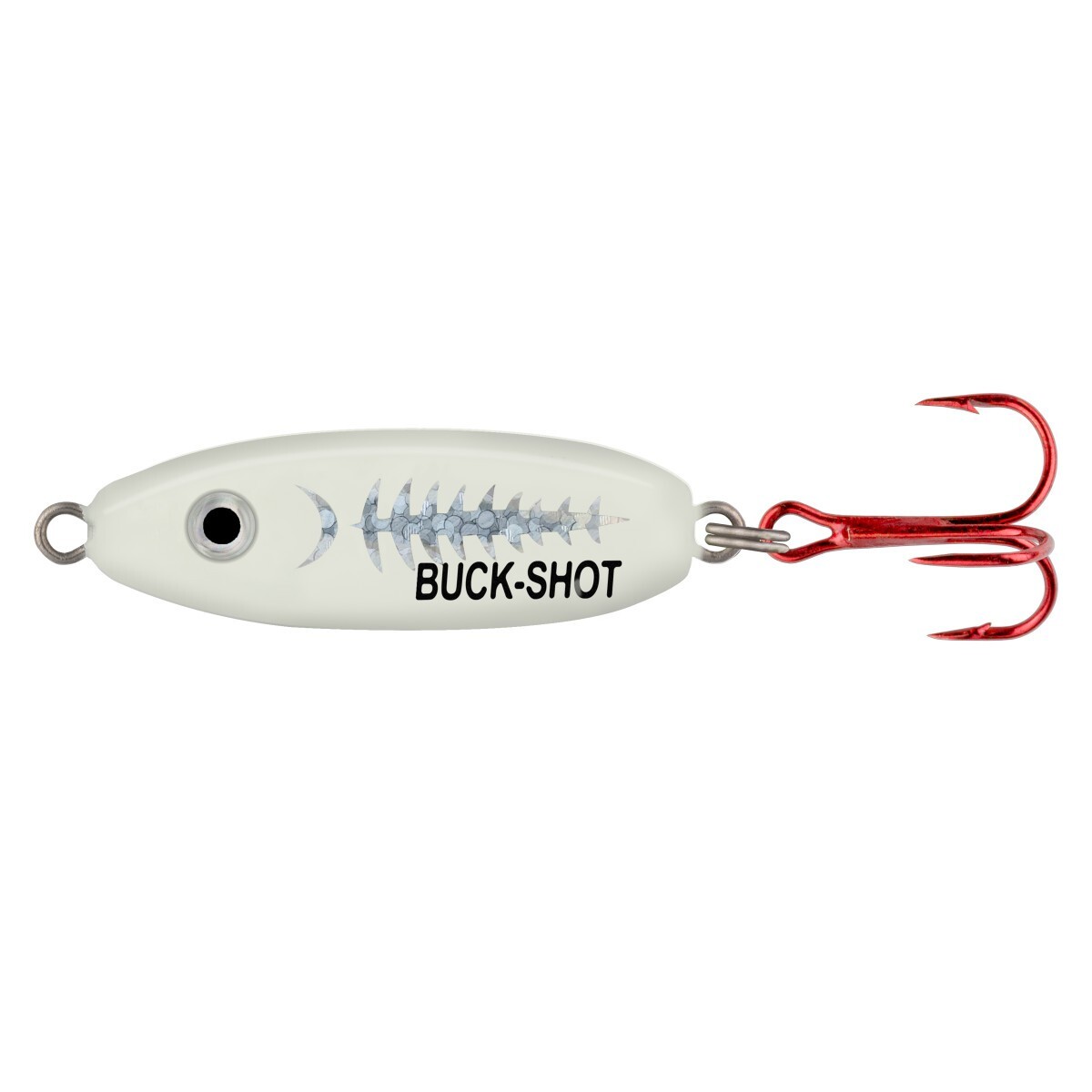 Northland Tackle Buck Shot Rattle Spoon 2 - Super Glow Exo White - 1/16 ...