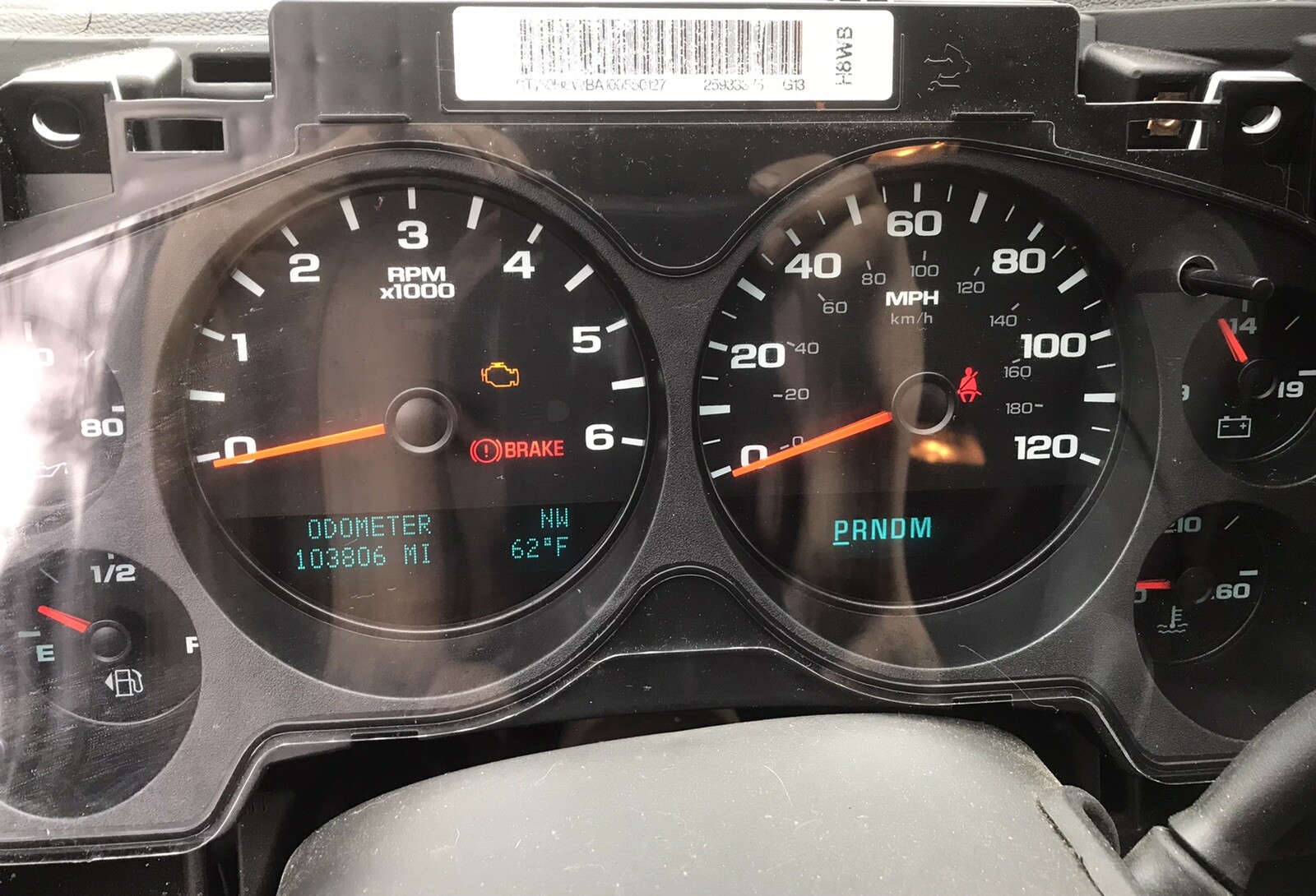 2009-2013 Gmc Sierra 1500 Speedometer Instrument Cluster Gauges 103,806 ...