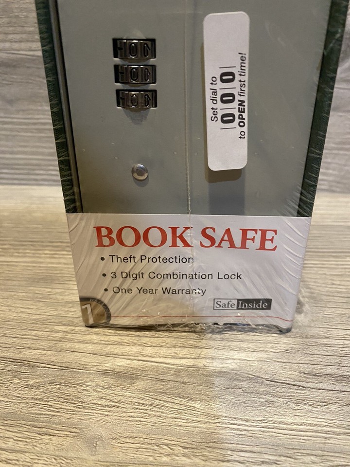 3 Digit Combination Lock Book Safe: World Geography Model 4090 Green | eBay