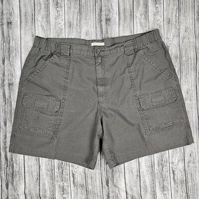 Savane Cargo Shorts Hiking Gray Khaki Cotton Stretch Mens 41x7.5 | eBay