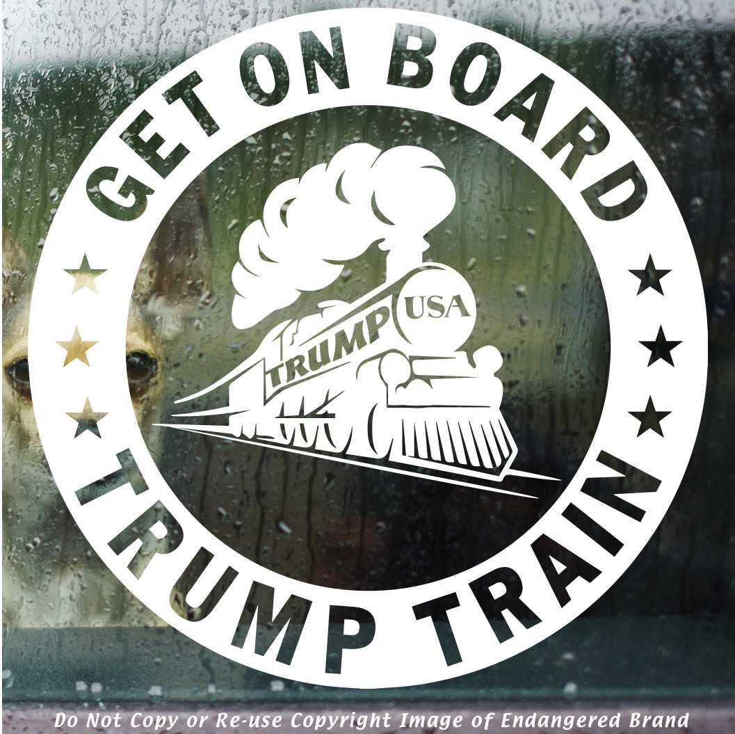 Trump Train Sign All Aboard The Discounts Trump Train