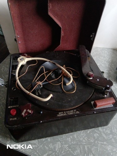 Antique Recordon Office Dictaphone Thermionic - bakelite carry case | eBay