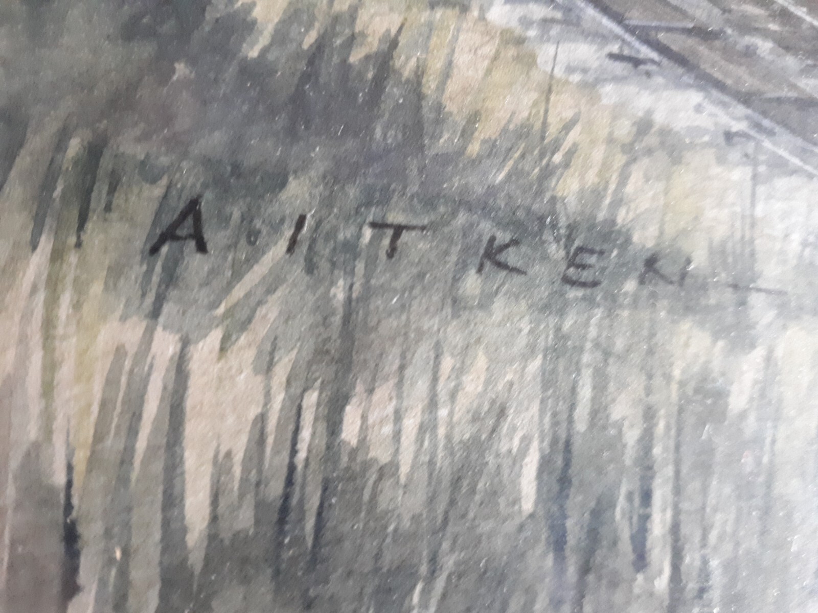 Kenneth C Aitken GAvA Original Watercolour Painting Locomotive 2210 ...