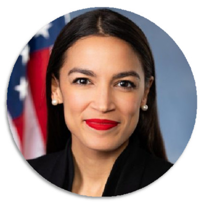 Alexandria Ocasio-Cortez AOC - Circle Sticker Decal 3 Inch | eBay