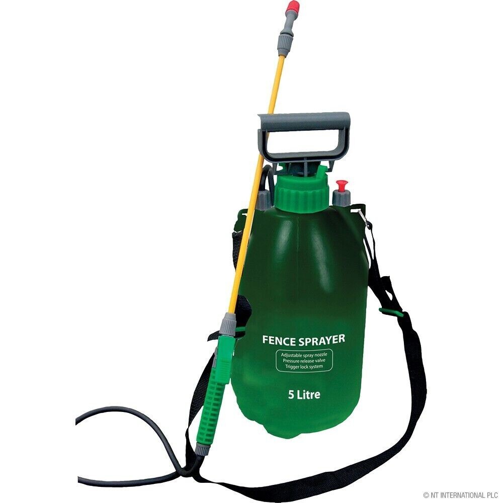 5L Fence Sprayer Garden Shed Patio Decking Pressure Creosote Pump Spray ...