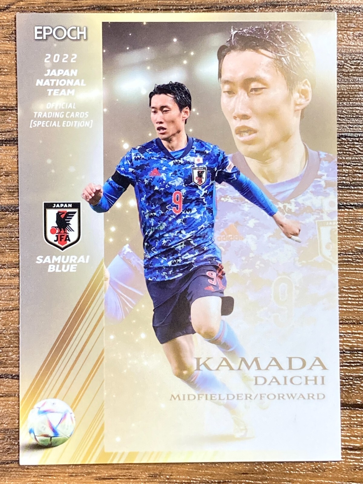 Samurai Blue Japan Soccer Card Set Daichi Kamada 2022 Qatar World Cup ...