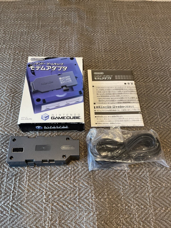 Nintendo GameCube Modem Adapter DOL-012 Japan Box CIB Authentic Tested ...