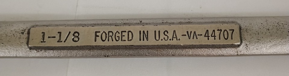 Craftsman 1 -1/8" Vintage 12 Point Combination Wrench -VA- 44707, Made ...
