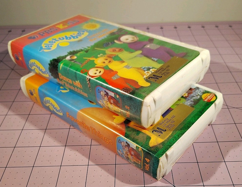 Lot Of 2 Teletubbies VHS Tapes PBS Kids Cartoon Show! | eBay