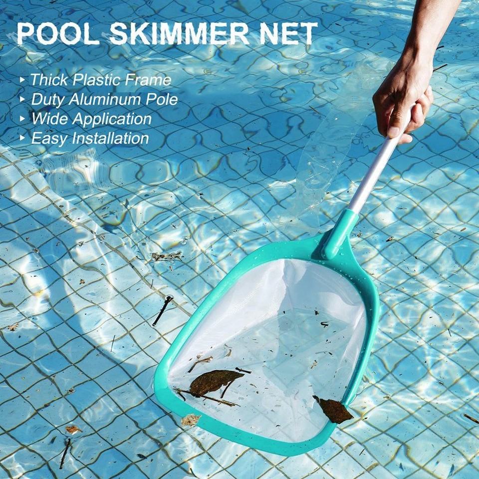 Pool Skimmer Net with Pole- , Pond & Spa Leaf Rake with Deep Ultra7982 ...