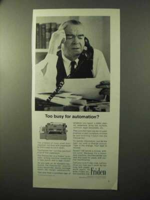 1964 Friden Flexowriter Ad - Too Busy For Automation? | eBay